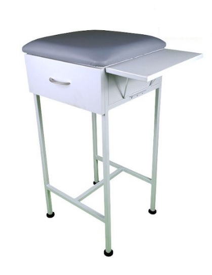 Mesa toma de muestras con aleta plegable • Equipamientos Médicos
